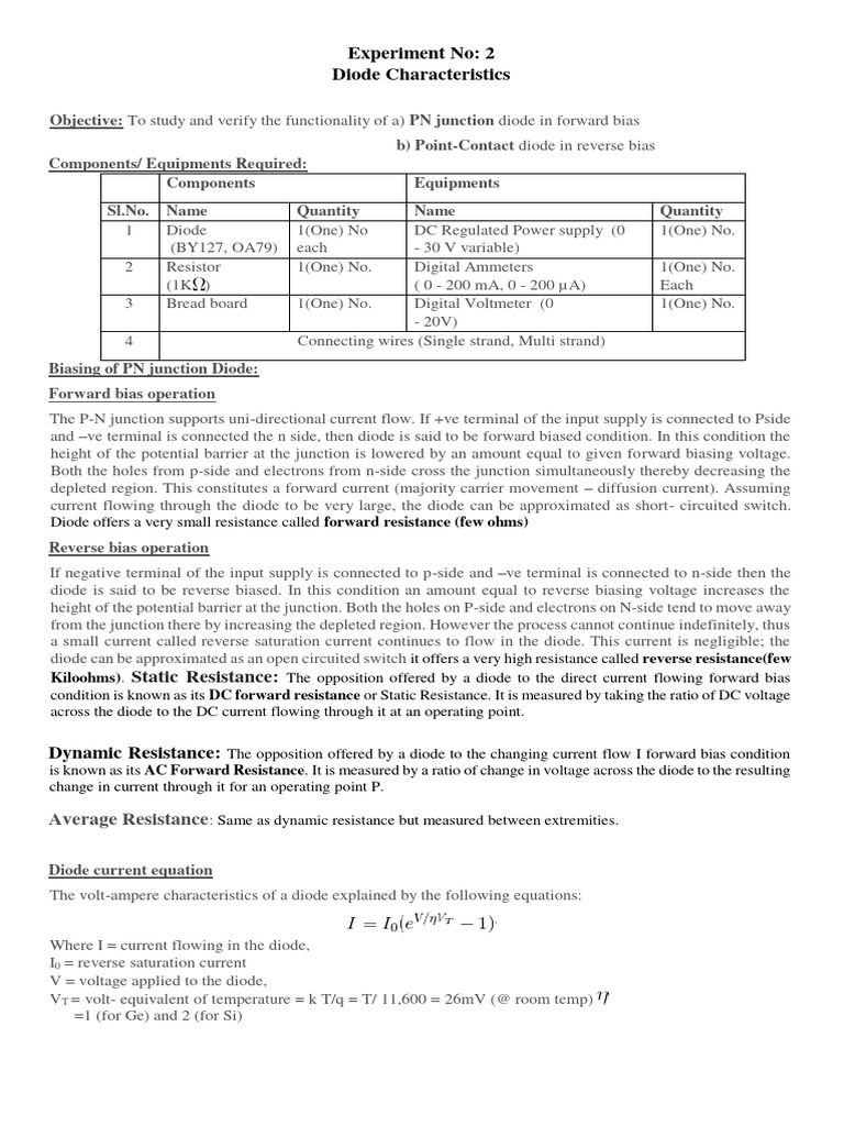 Experiment No. 2 | PDF