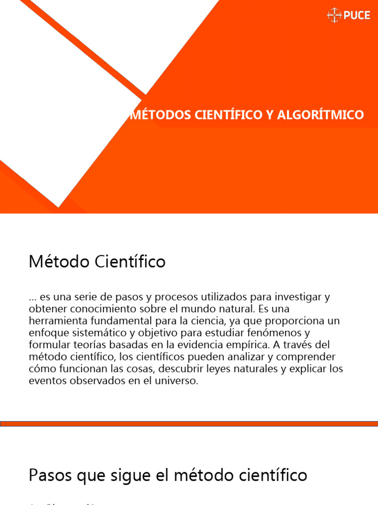 6.2. Método Científico y Algorítmico | PDF