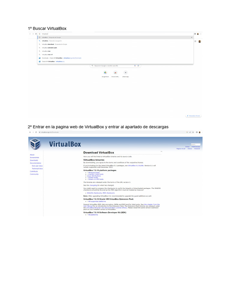 Guía de Instalación de VirtualBox | PDF