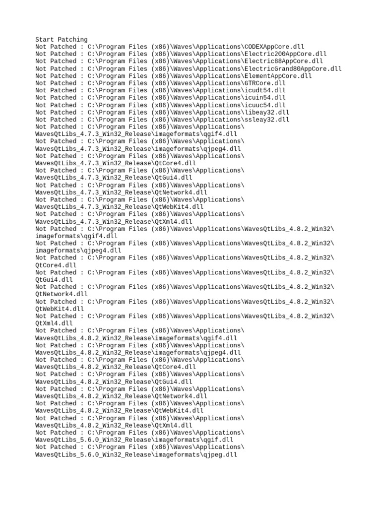 Unpatched DLLs in Waves Applications | PDF