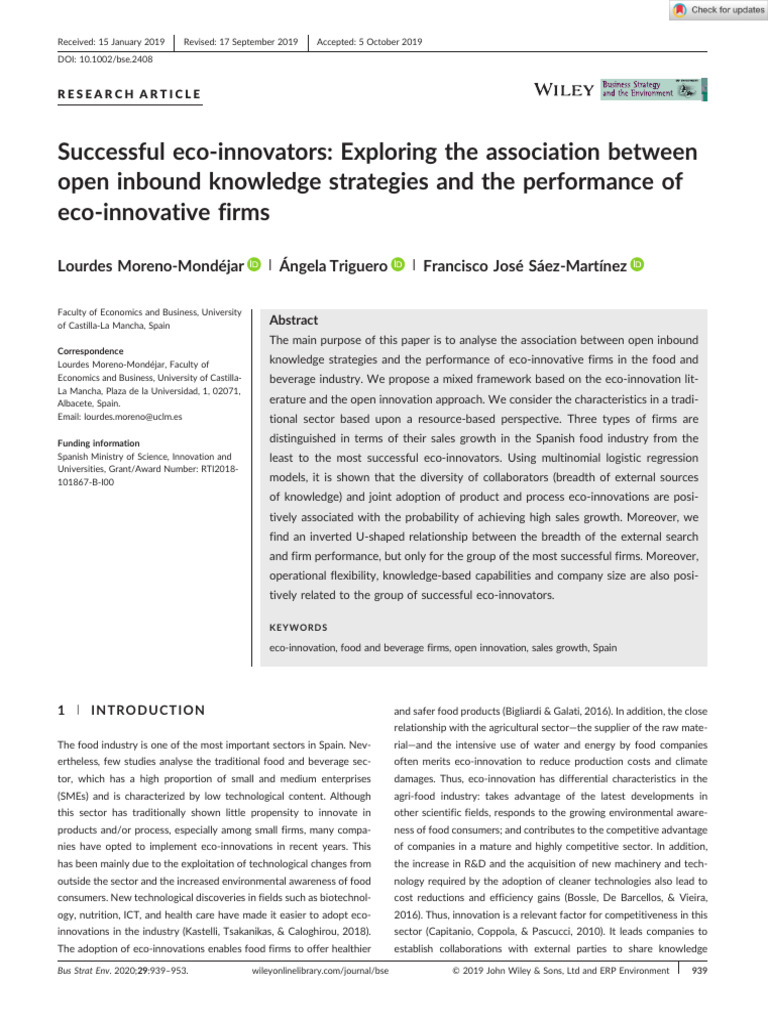 Successful Eco Innovators | PDF