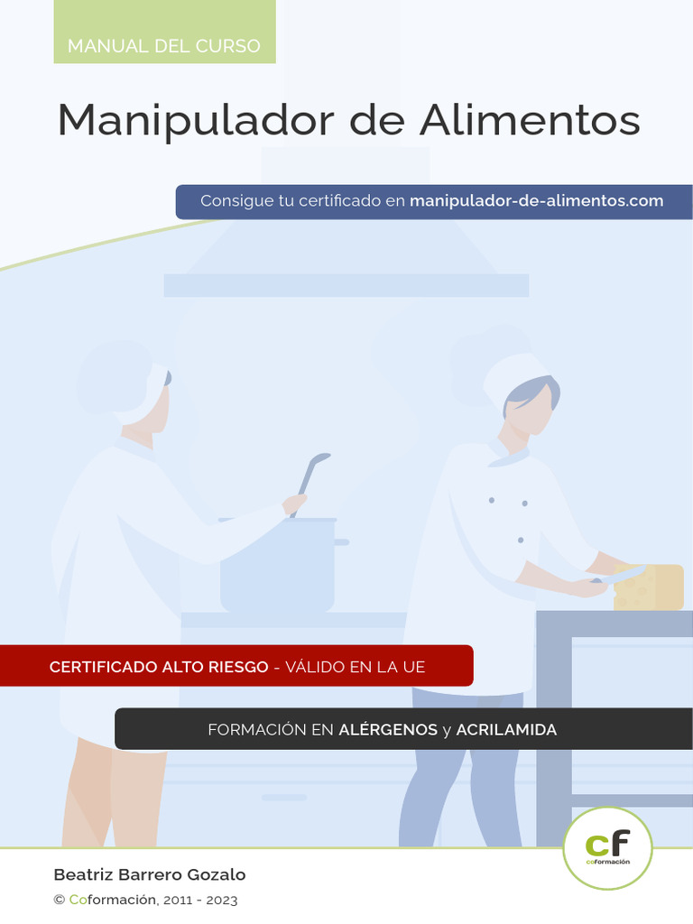 Manual Manipulador De Alimentos Coformacion Formato Pdf Pdf