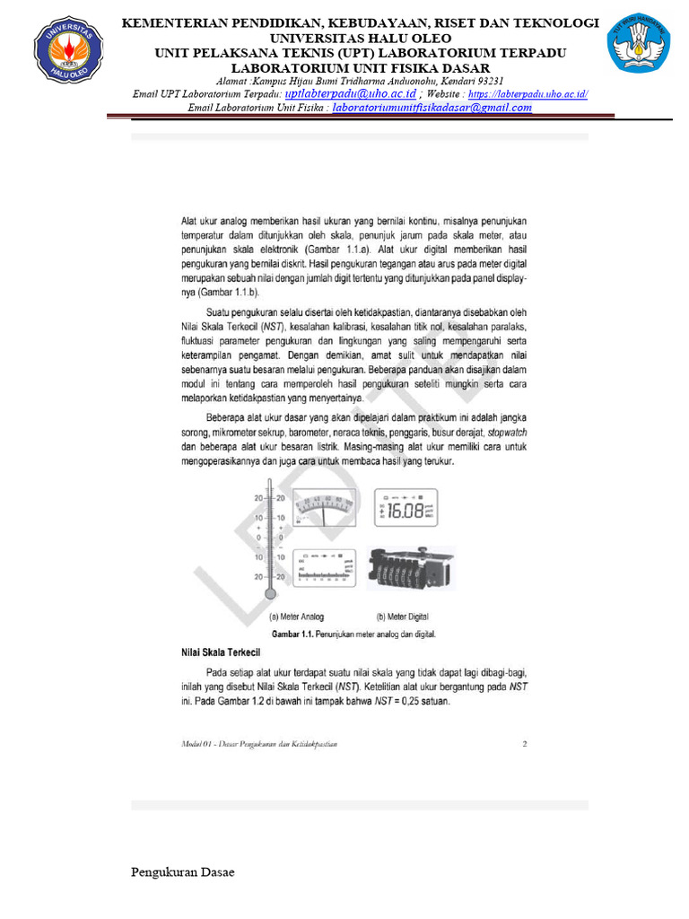 Revisi - Format Laporan Fisika Dasar | PDF