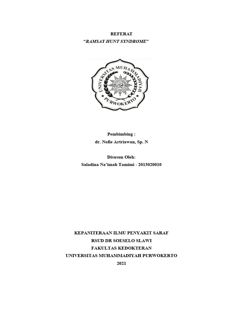 Kayap Telinga: Sindrom Ramsay Hunt | PDF