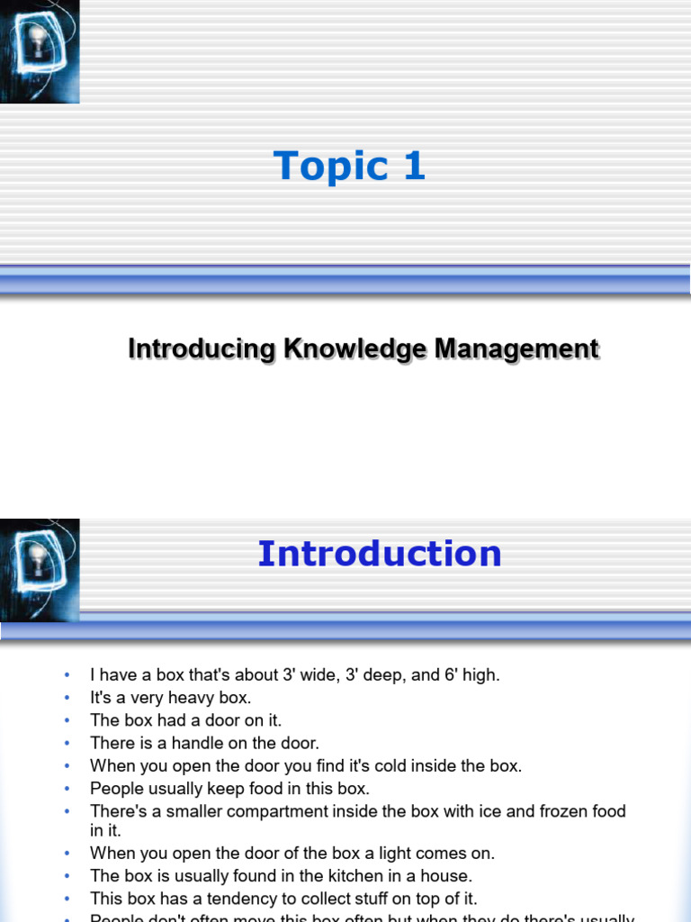 KMS Mid 1 | PDF | Knowledge Management | Knowledge