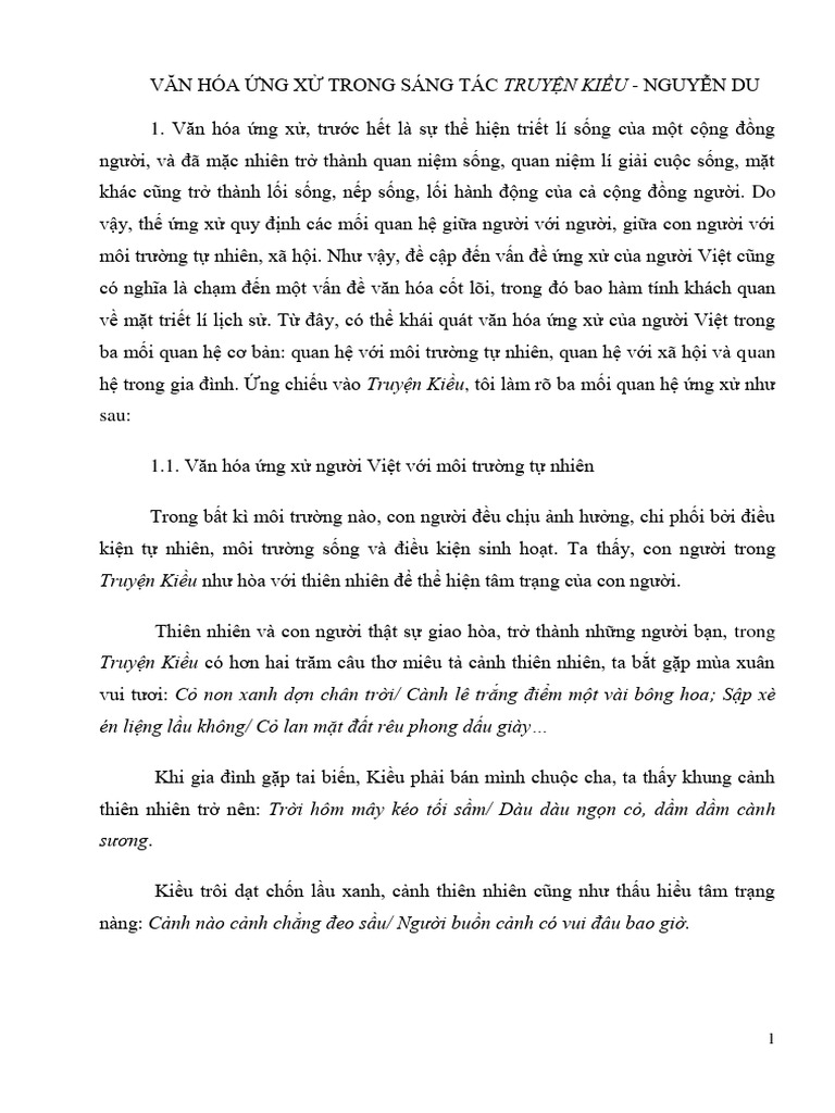 T4 - 2 - Van Hoa Ung Xu Trong Truyen Kieu (H NG Uyên) | PDF