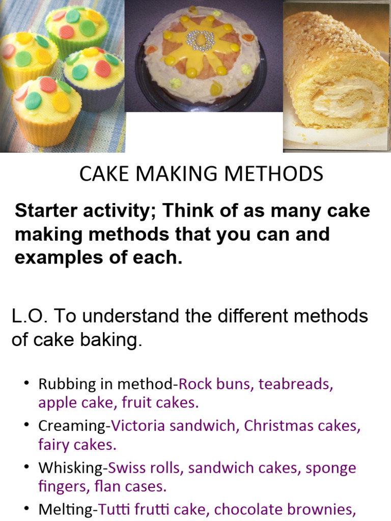 Cake Baking Techniques Guide | PDF | Cakes | Baking