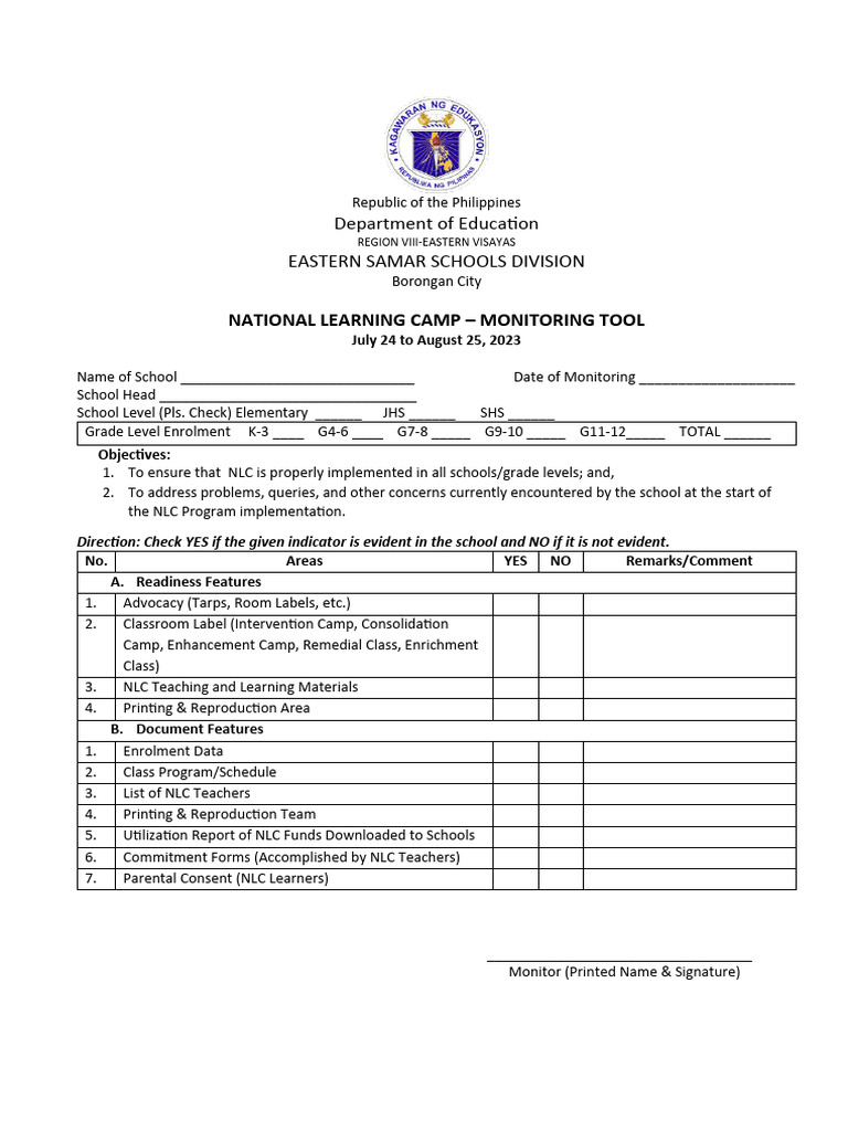 NLC Monitoring Tool | PDF