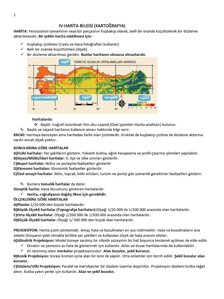 4-HARİTA BİLGİSİ | PDF