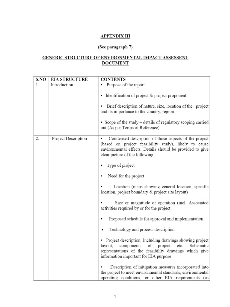 Generic Structure of Eia | PDF