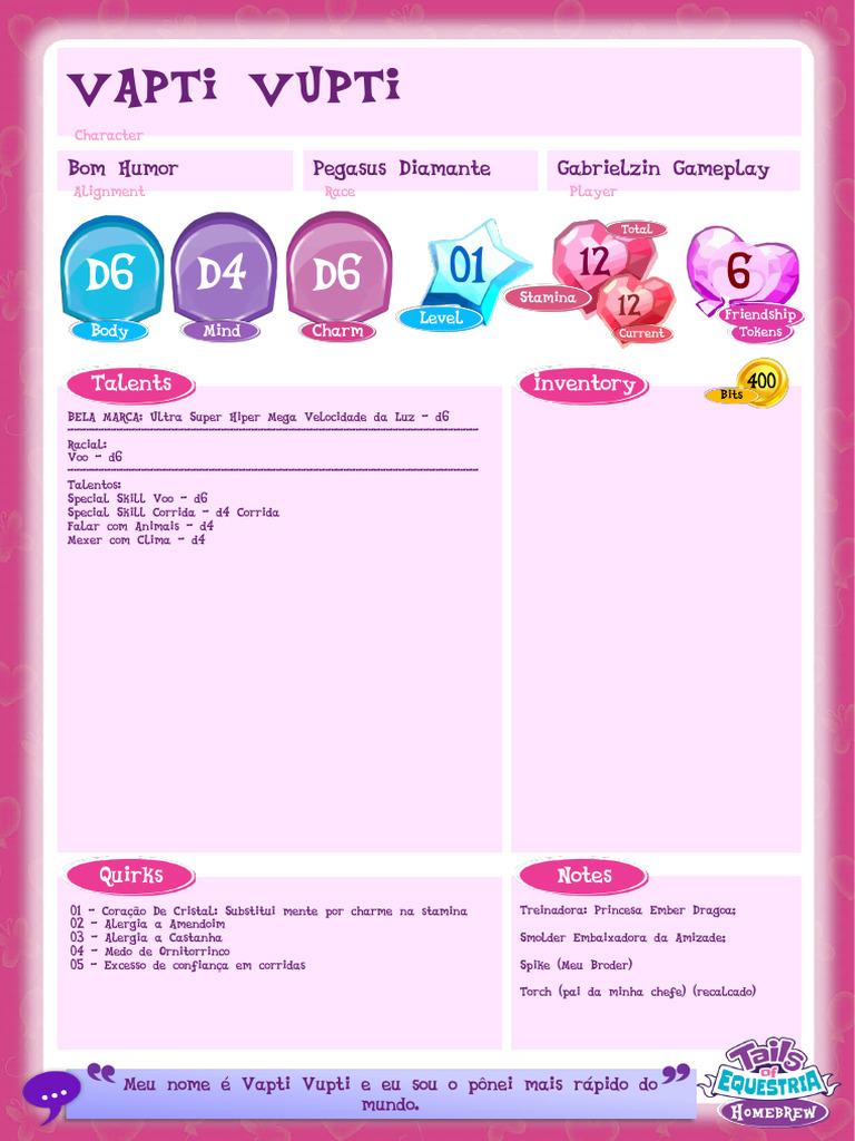 Ficha - Vapti Vupti | PDF