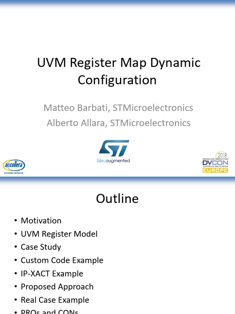 UVM-Register-Map-Dynamic-Configuration | PDF