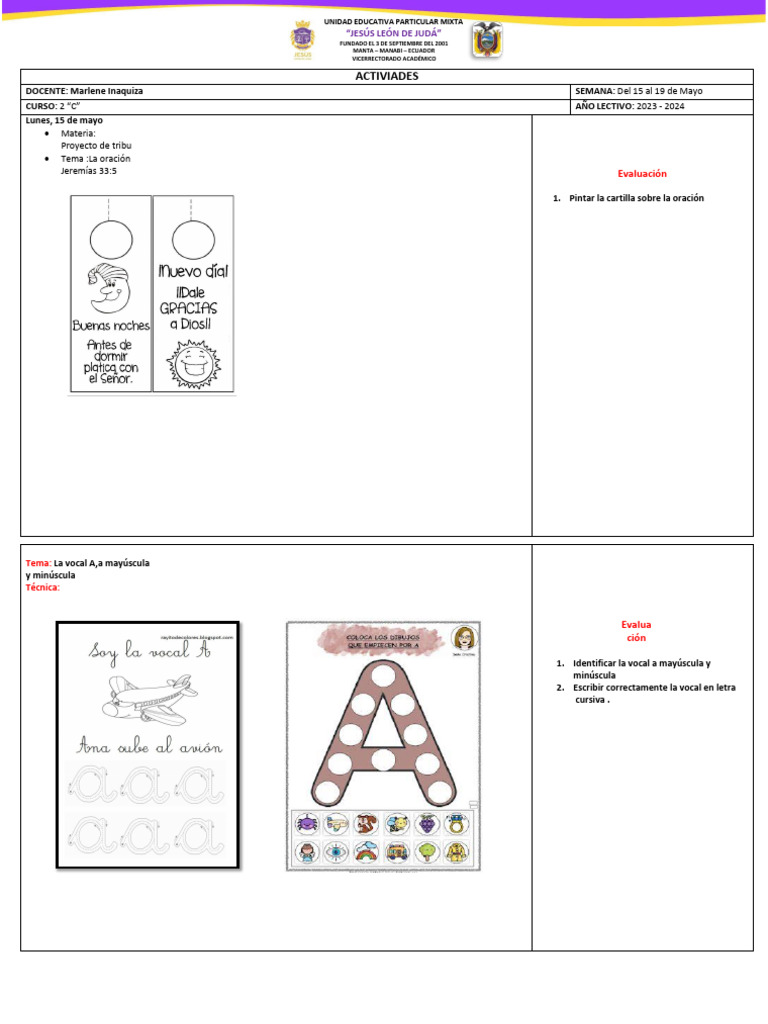 Formato Técnicas 2c de 15 Al 19 de Mayo | PDF
