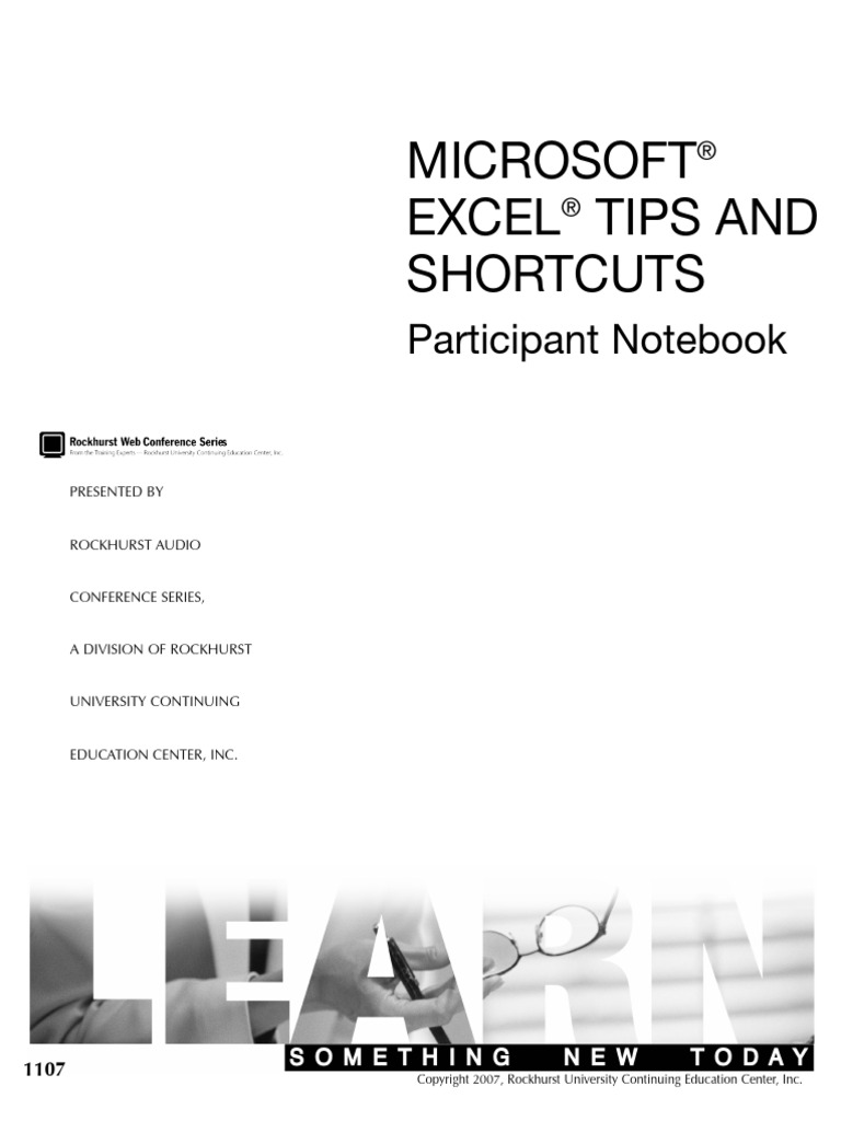 MICROSOFT EXCEL TIPS AND SHORTCUTS (PDFDrive) | PDF