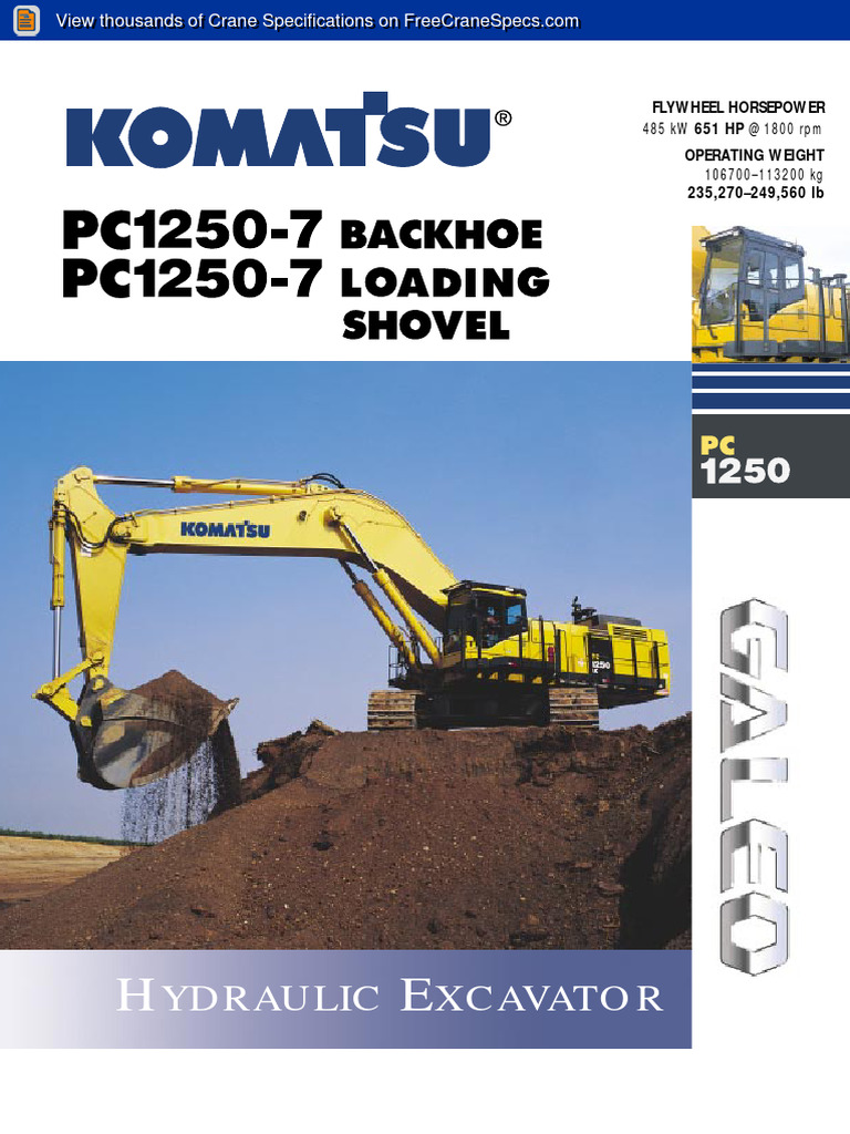 Komatsu PC1250LC 7 | PDF