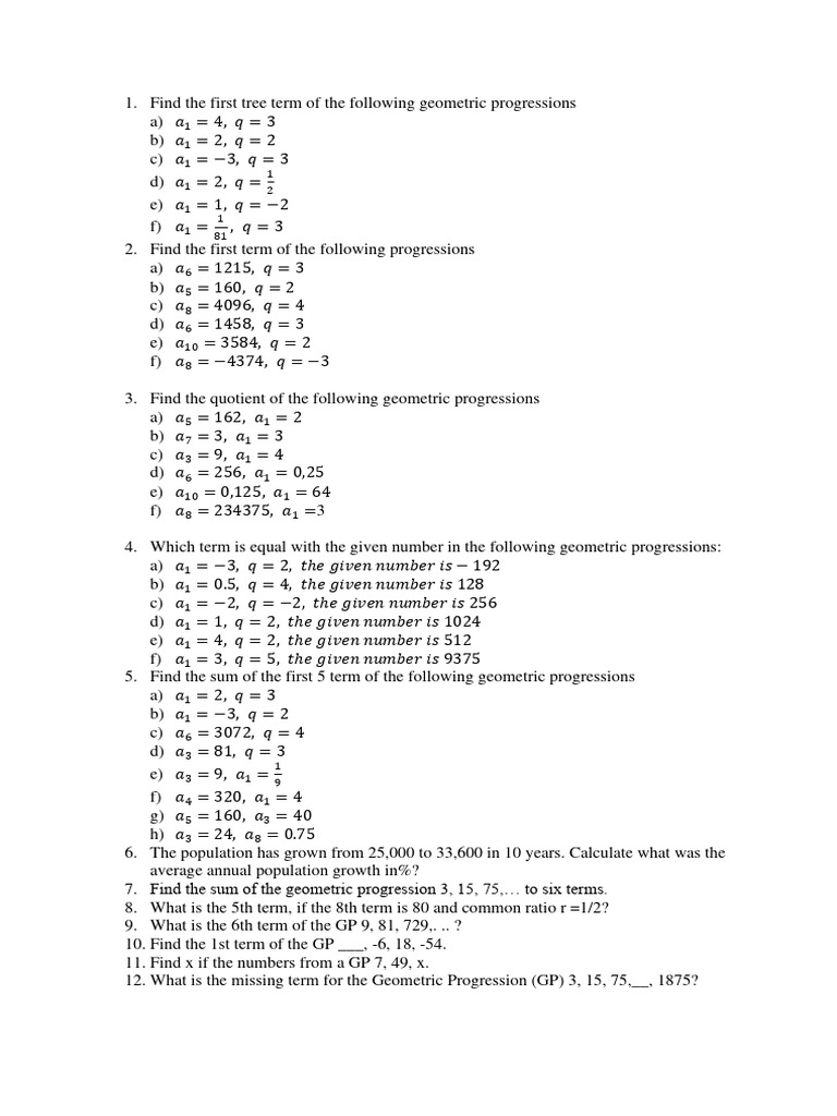 geometric-progressions | PDF