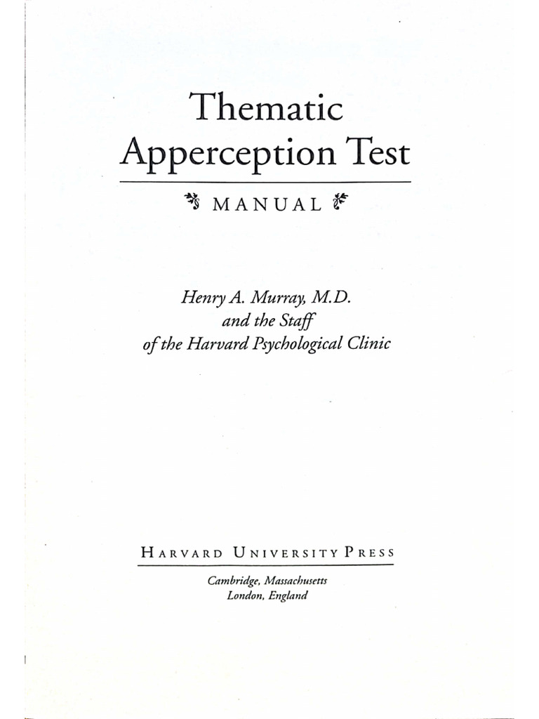 TAT Manual - Shruti Gupta | PDF TAT Manual - Shruti Gupta | PDF