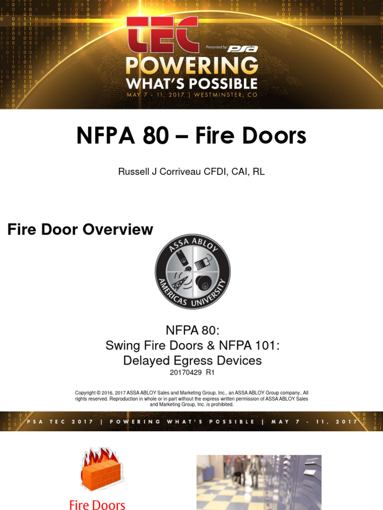 Lock Door Hardware Codes - Fire Doors | PDF