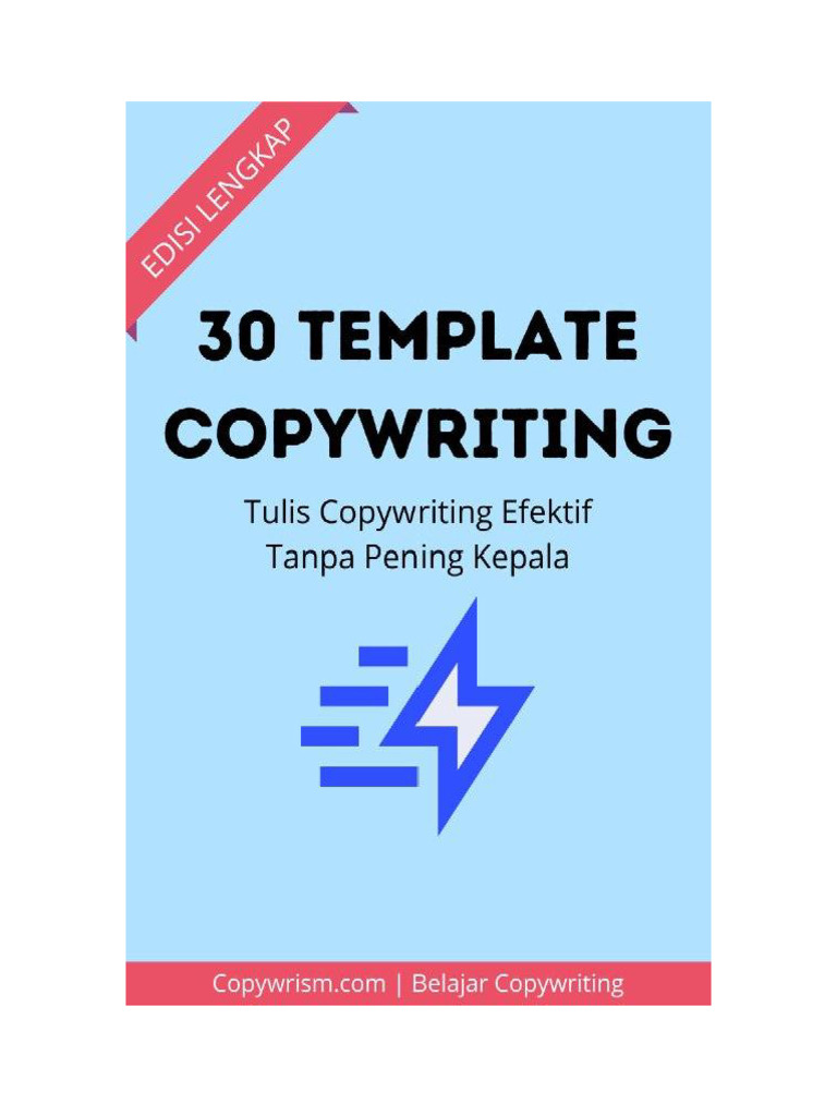 30 Template Contoh Copywriting | PDF