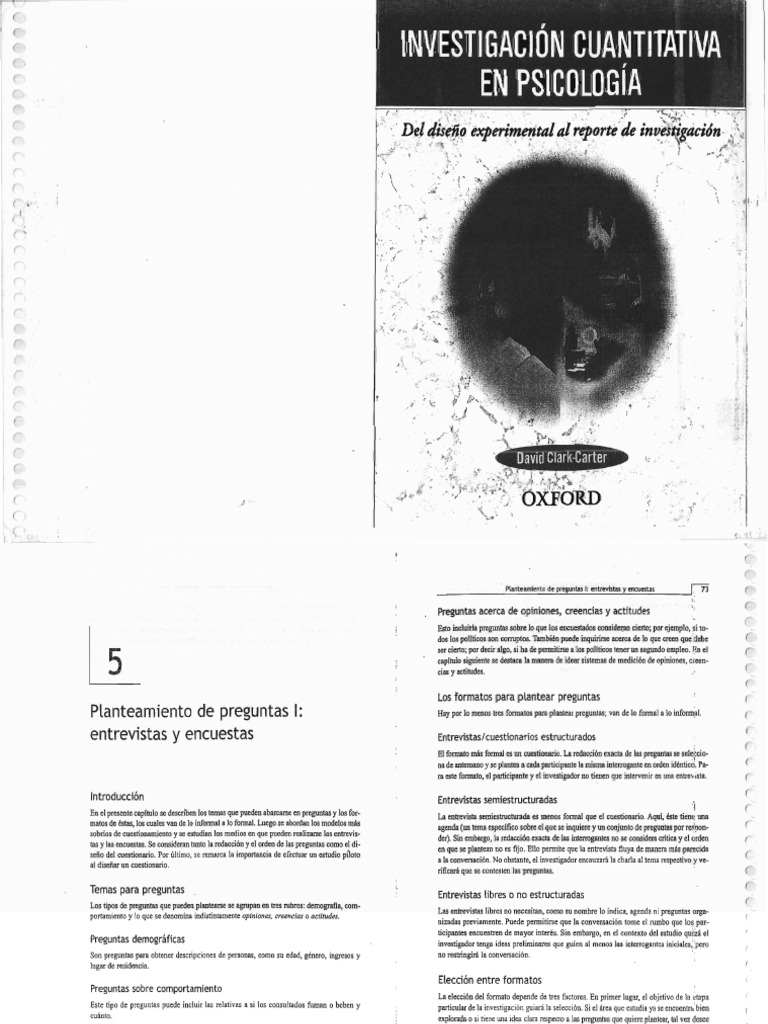 Clark Carter David Cap 5 - Invest Cuant en Psicolog | PDF