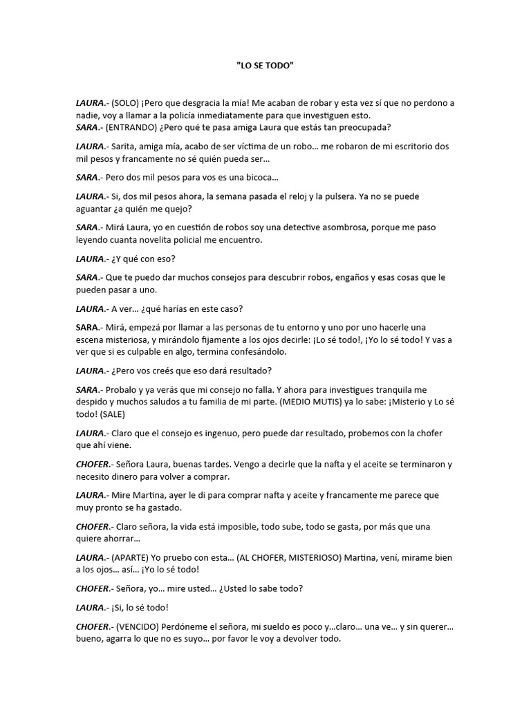 Lo Se Todo | PDF