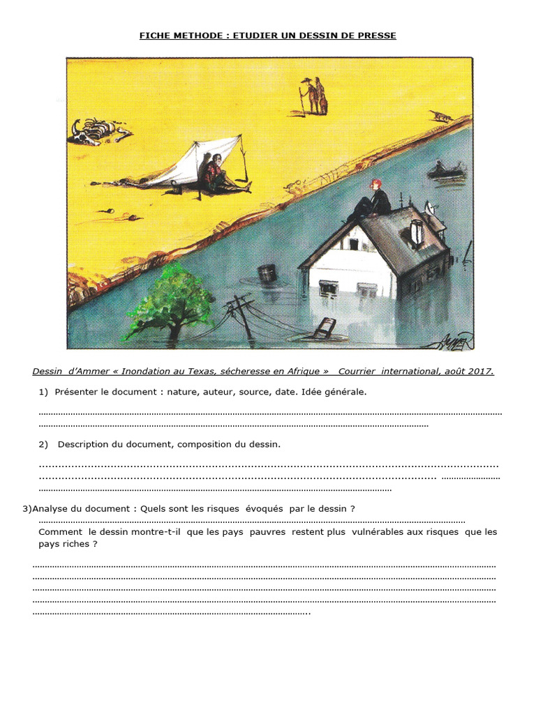 FICHE METHODE Analyser Un Dessin de Presse | PDF