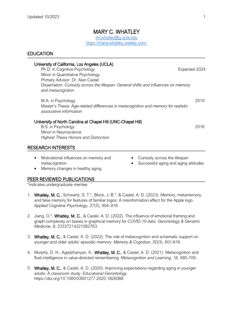 CV 2023 Website | PDF