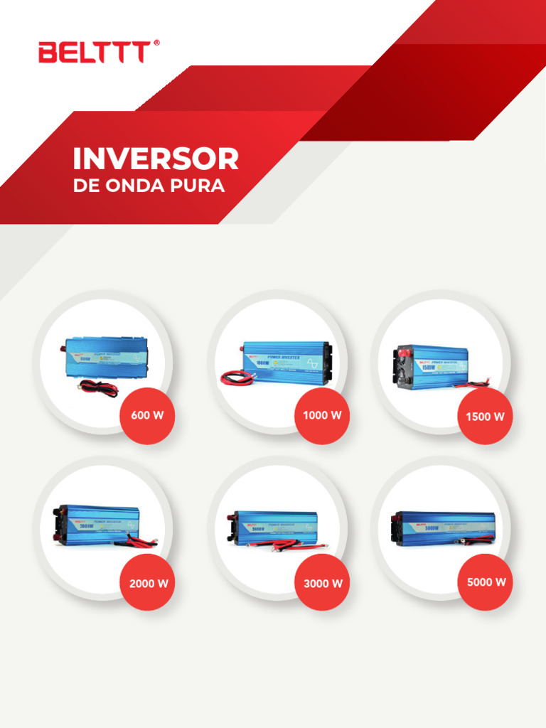 Inversores Belttt OP | PDF | Mecanica clasica | Electricidad