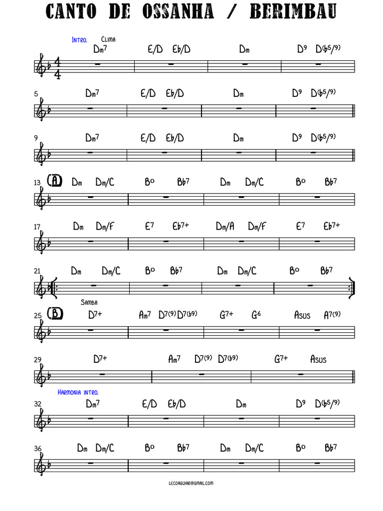 Canto de Ossanha Harmonia | PDF