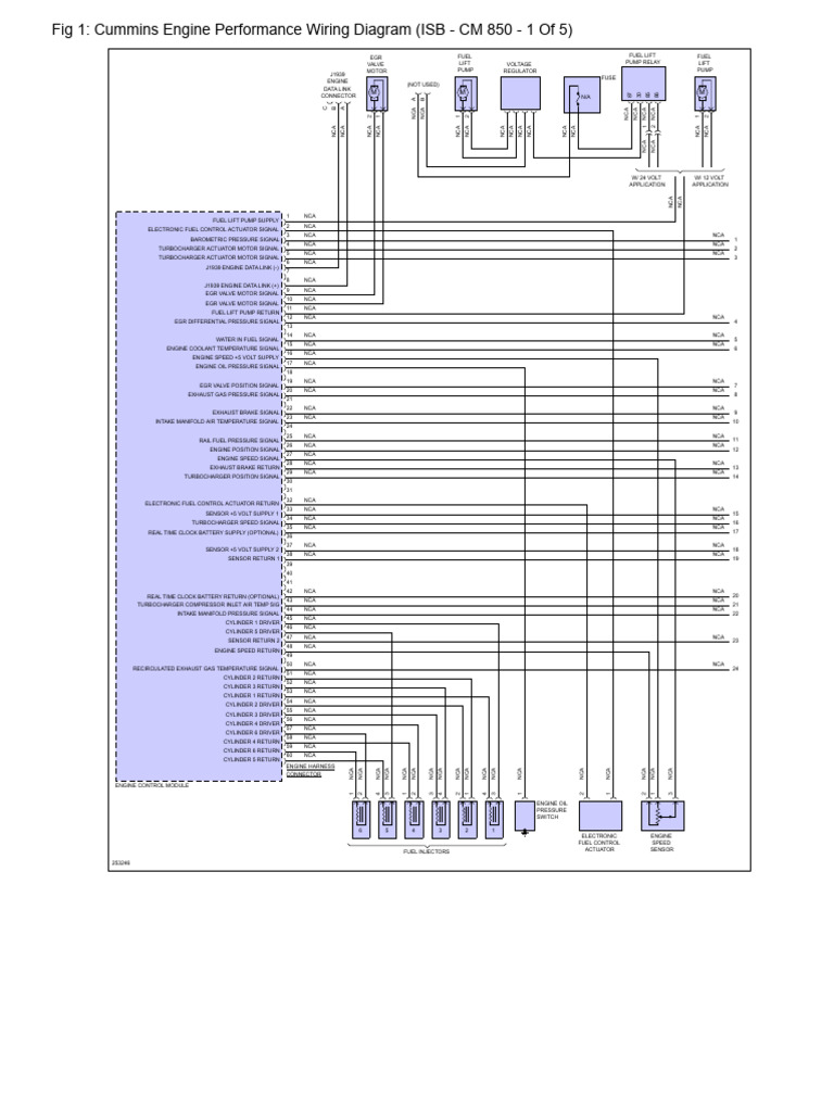 Cummins Engine Wiring Diagrams | PDF | Turbocharger | Engines