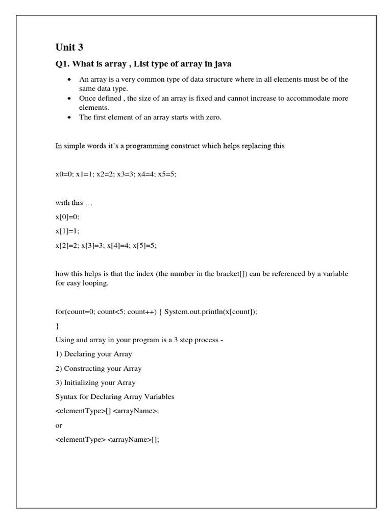 Oop Unit-3&4 | PDF | Programming | Constructor (Object Oriented Programming)