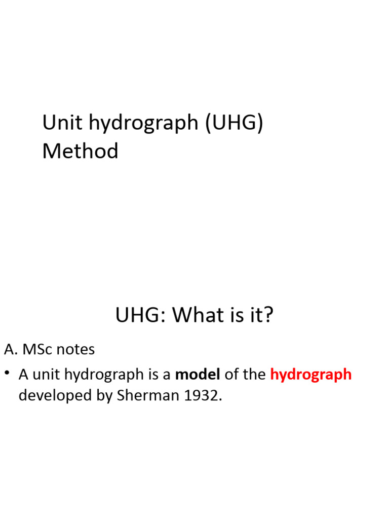 Unit Hydrograph | PDF