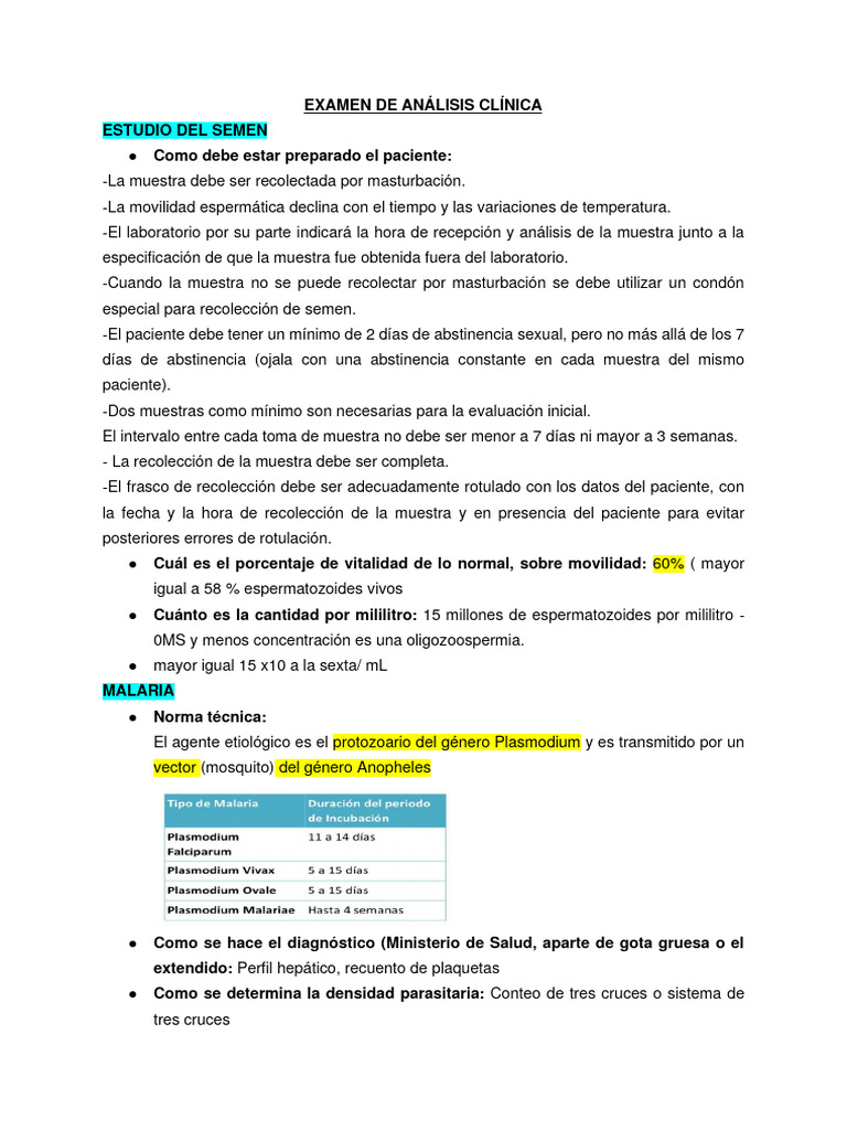 Análisis Clínico en Laboratorio | PDF