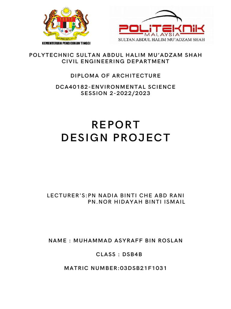 Project Design Report | PDF