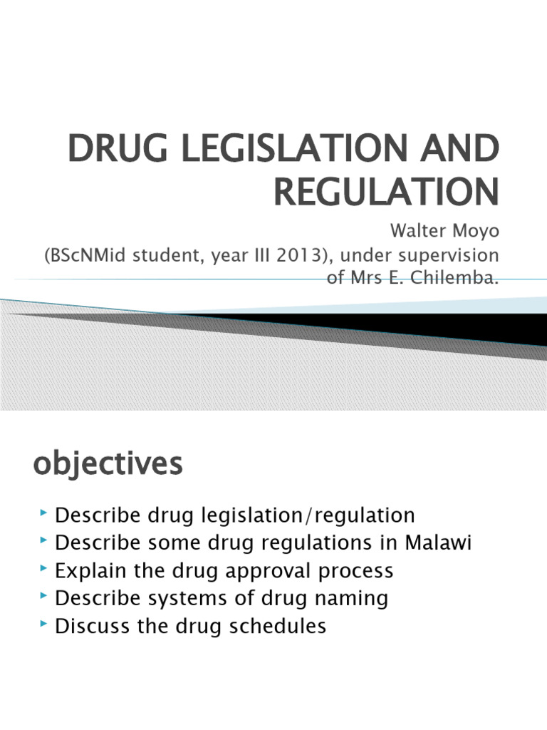 Overview of Drug Legislation in Malawi | PDF | Drugs | Pharmacy