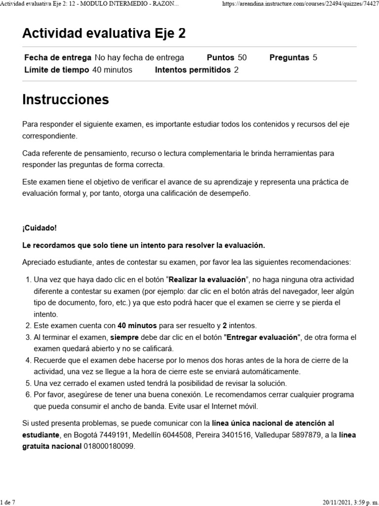 Actividad Evaluativa Eje 2 12 | PDF Actividad Evaluativa Eje 2 12 | PDF