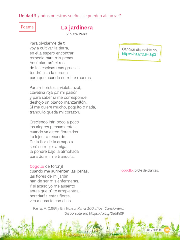 La Jardinera Violeta Parra | PDF