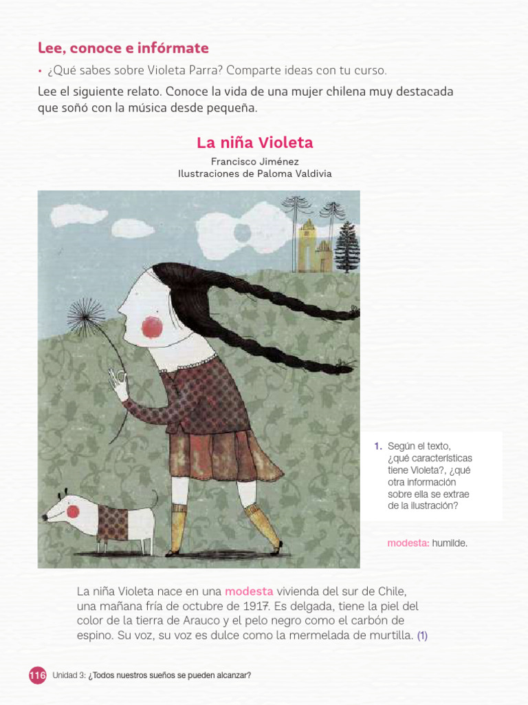 La Niña Violeta: Sueños y Música | PDF
