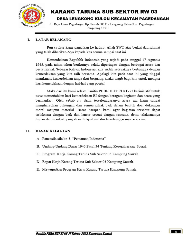 Fix Proposal PHBN77 2022 | PDF