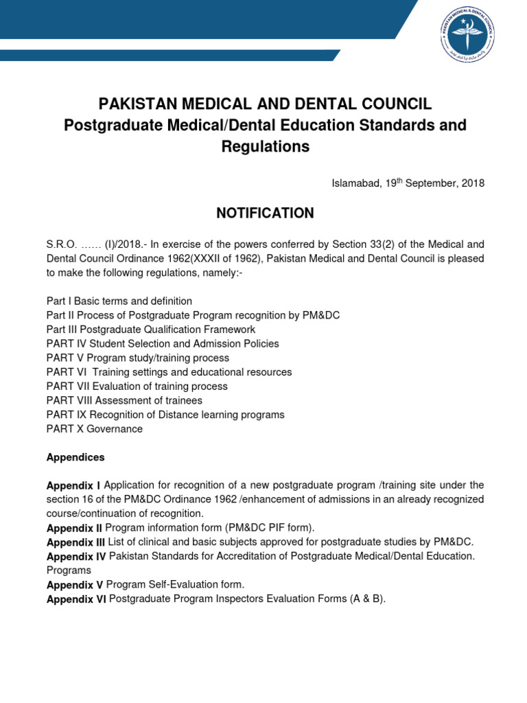 PG Regulations 19-09-2018 | PDF | Postgraduate Education | Doctor Of ...
