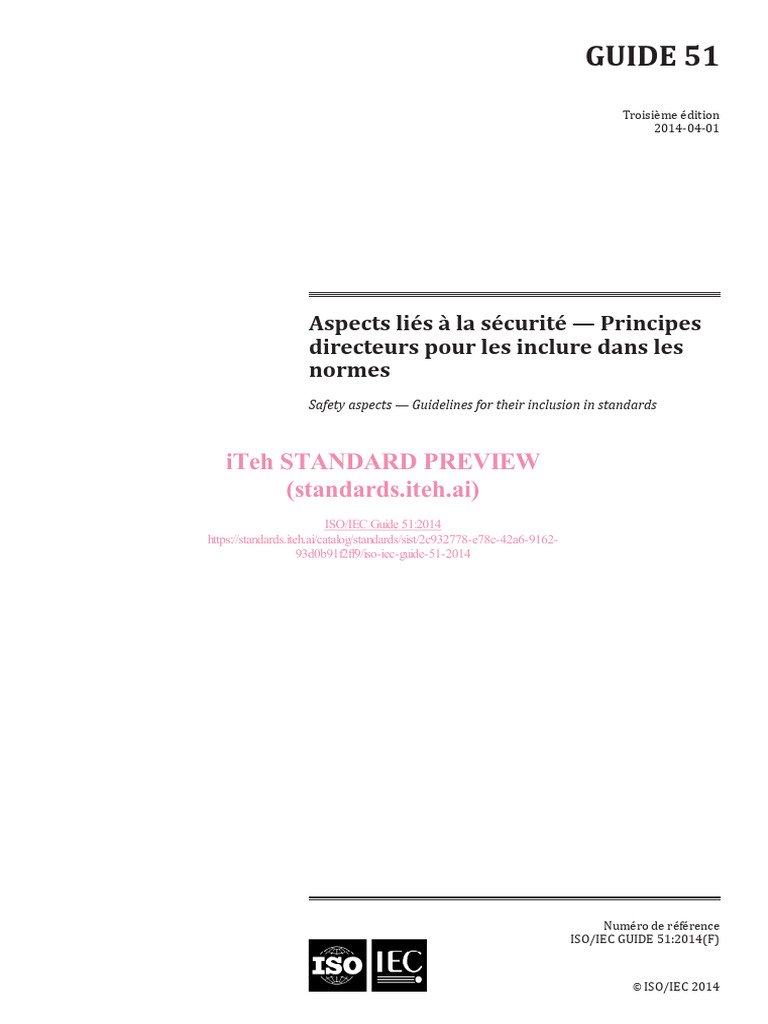 Iso Iec Guide 51 2014 | PDF
