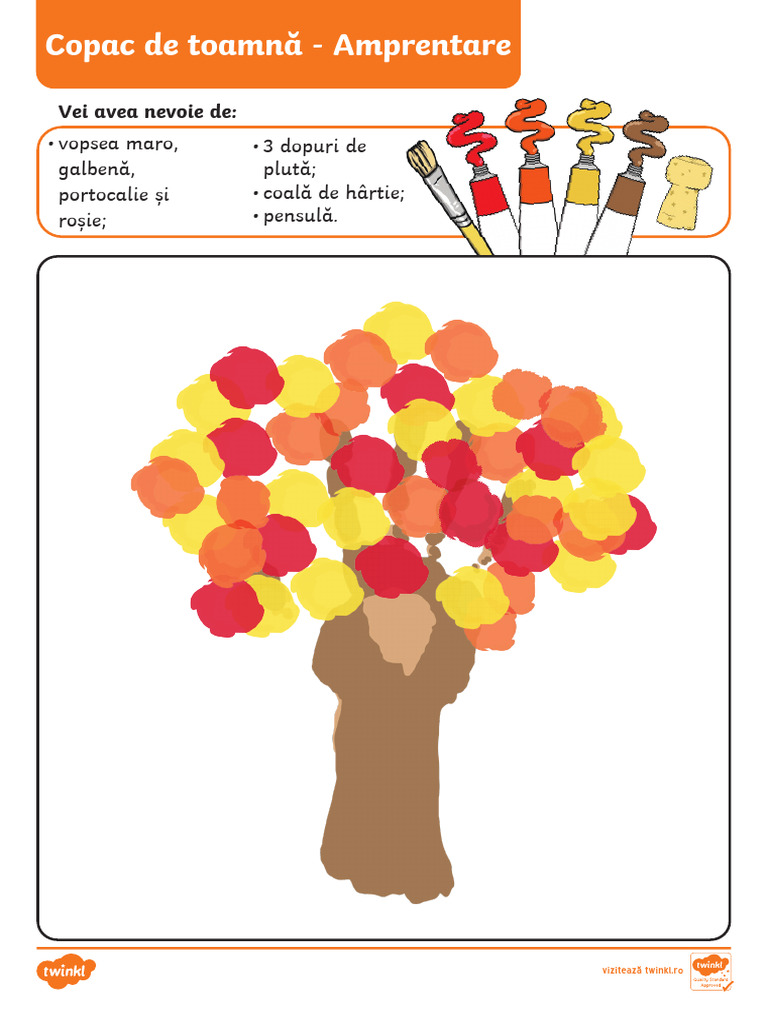 Copacul Toamna Amprentare | PDF