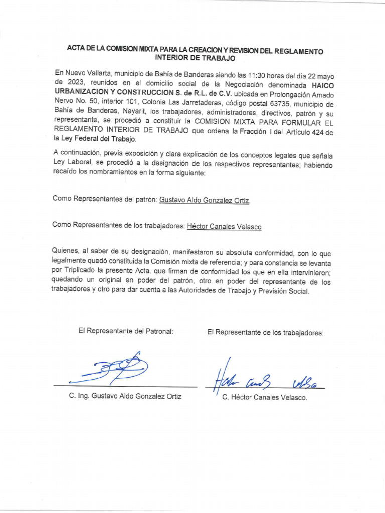 3 Acta de Comision Mixta | PDF 3 Acta de Comision Mixta | PDF