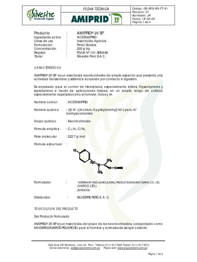 Acetamiprid | PDF