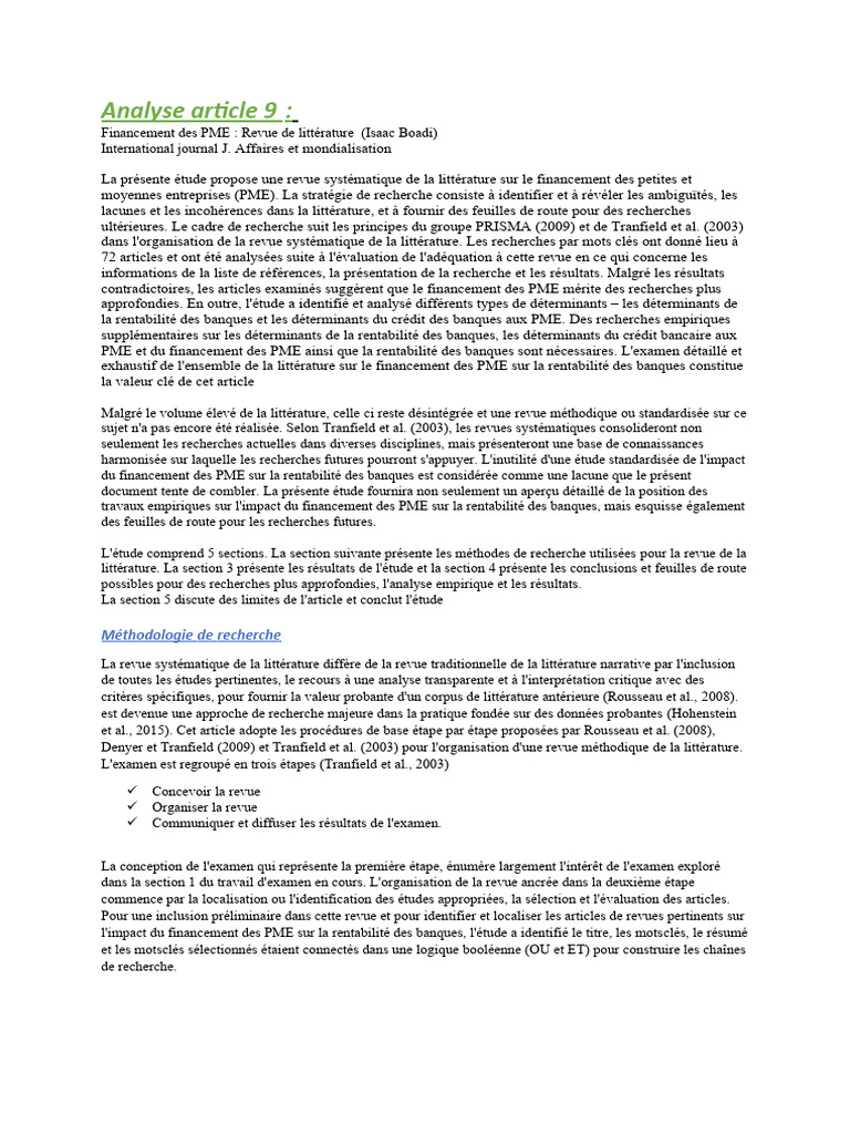 Analyse Article 9 | PDF