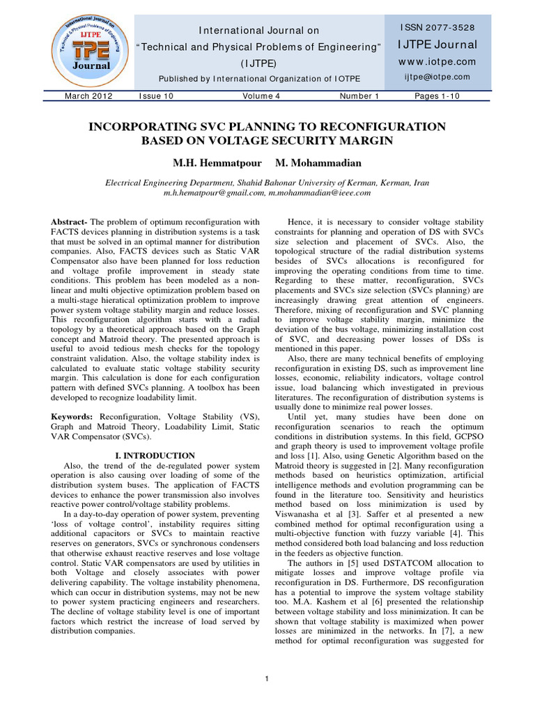 1 IJTPE Issue10 Vol4 No1 Mar2012 pp1 10 | PDF | Mathematical Optimization | Mathematical Analysis