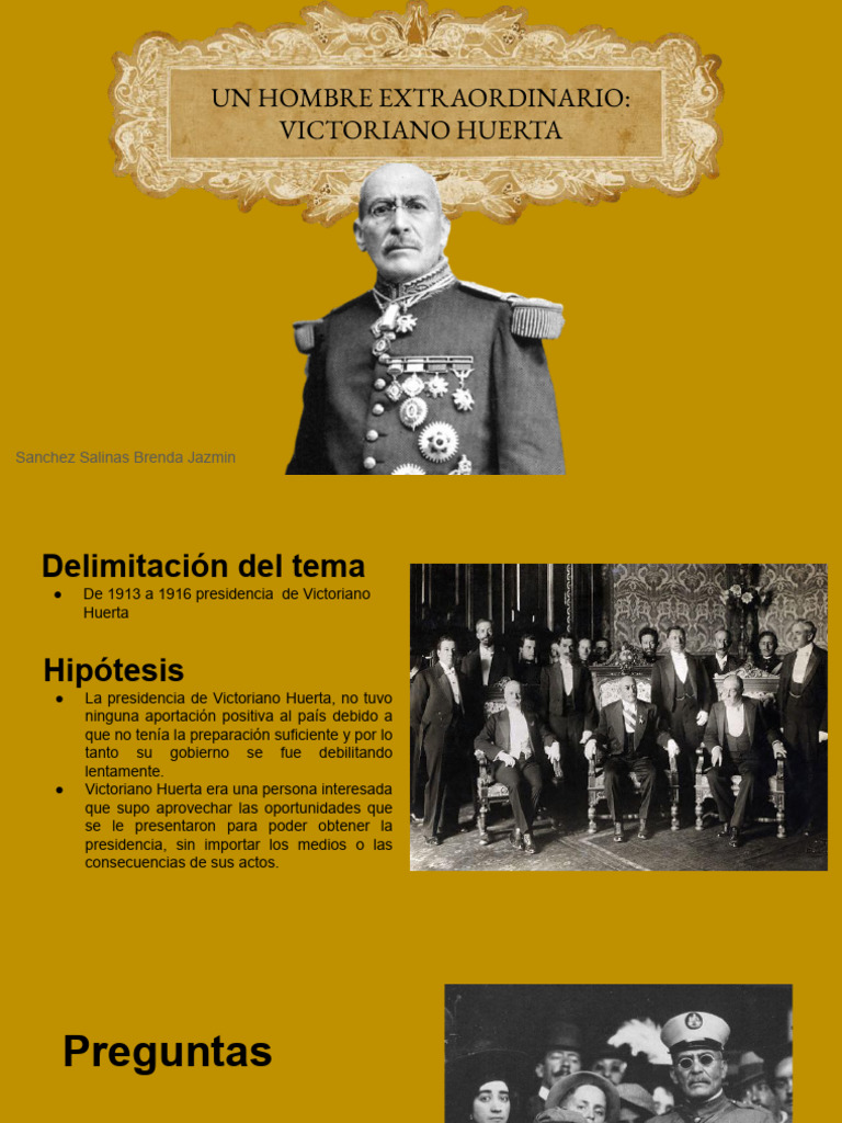 Biografía de Victoriano Huerta | PDF