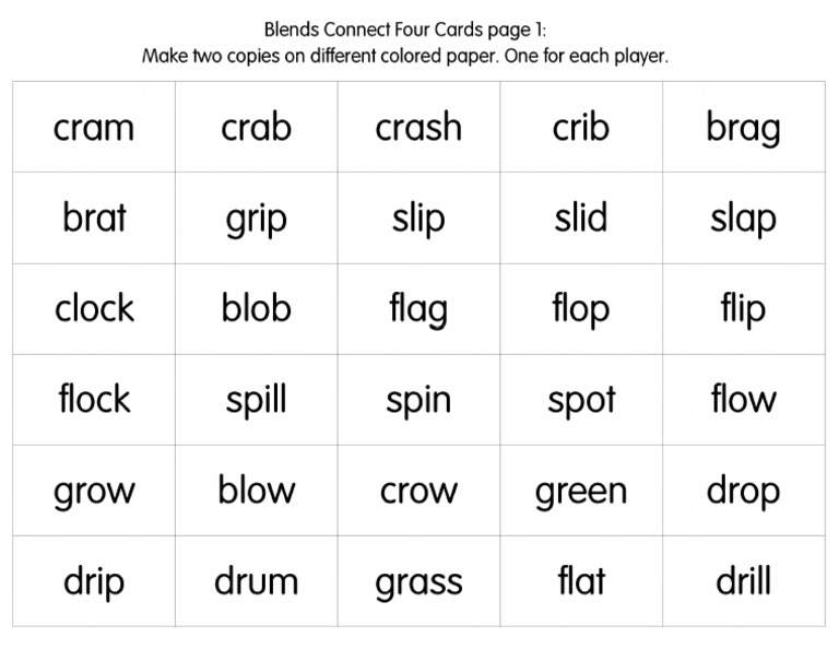 Blends Connect Four | PDF