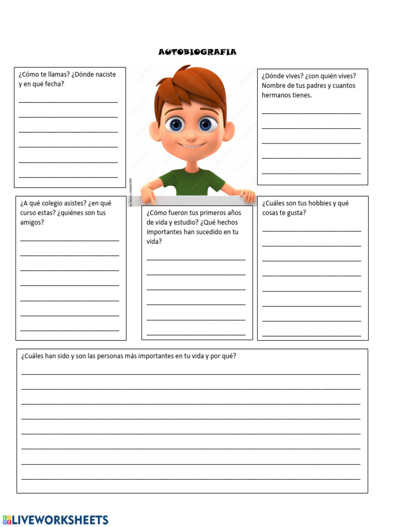 FICHA AUTOBIOGRAFIA | PDF