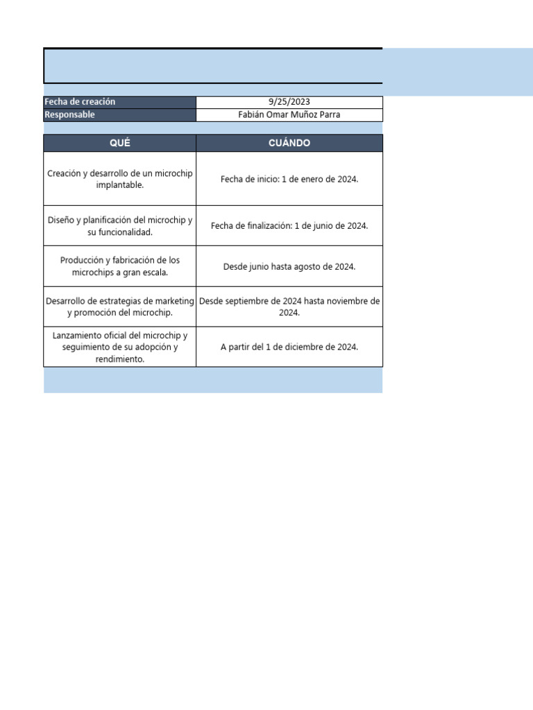 Template 5W2H XLS Rellenado | PDF | Marketing | Presupuesto